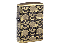 Zippo Aansteker Armor Skulls Cackling Cranium graveren